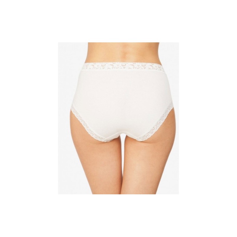 3221 AVET ( Precio de Caja de 6 Uds ) BRAGA MIDI ALGODON SIN COSTURAS ENCAJE EN CAMAL Y CINTURA