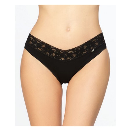 33700 AVET ( Precio de Caja de 6 Uds ) BRAGA BIKINI ALGODON LYCRA CORTE V BLONDA