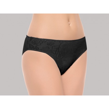 251 NAIARA ( Precio de Caja de 6 Uds ) BRAGA BIKINI ALGODON LYCRA JACQUAR FLOR